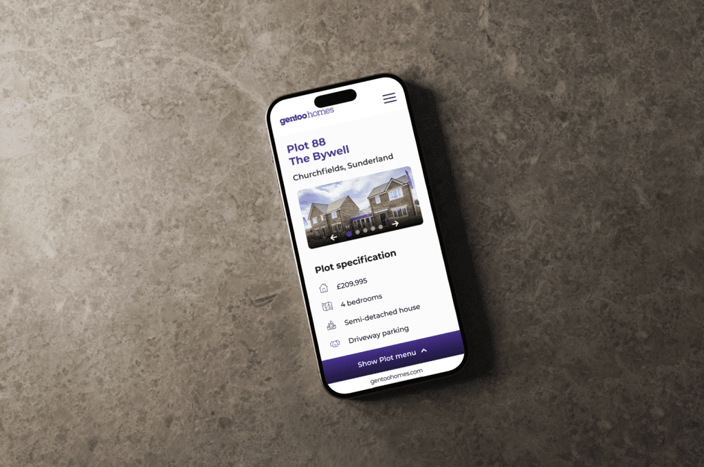 Gentoo Homes Website Upgrade (2023) – Northern Design and Digital Marketing